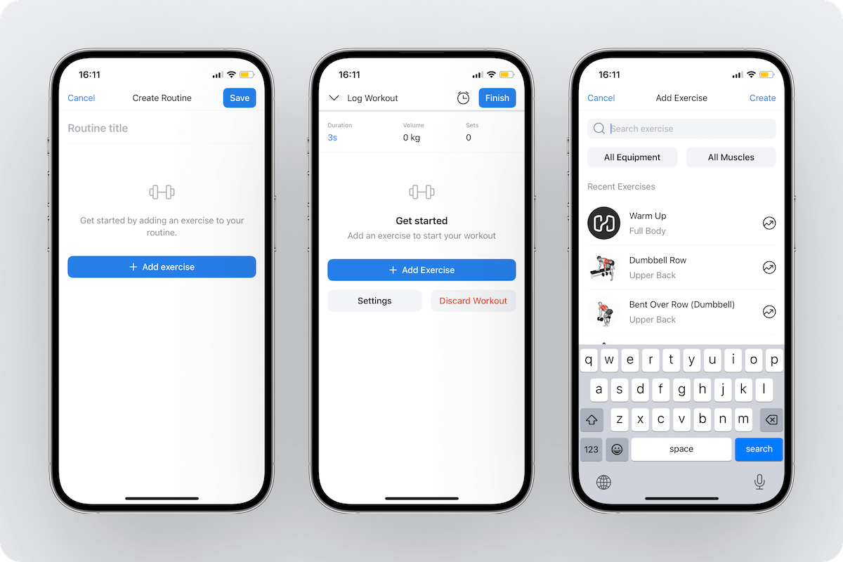 Explore the Exercise Programming Options - Hevy App