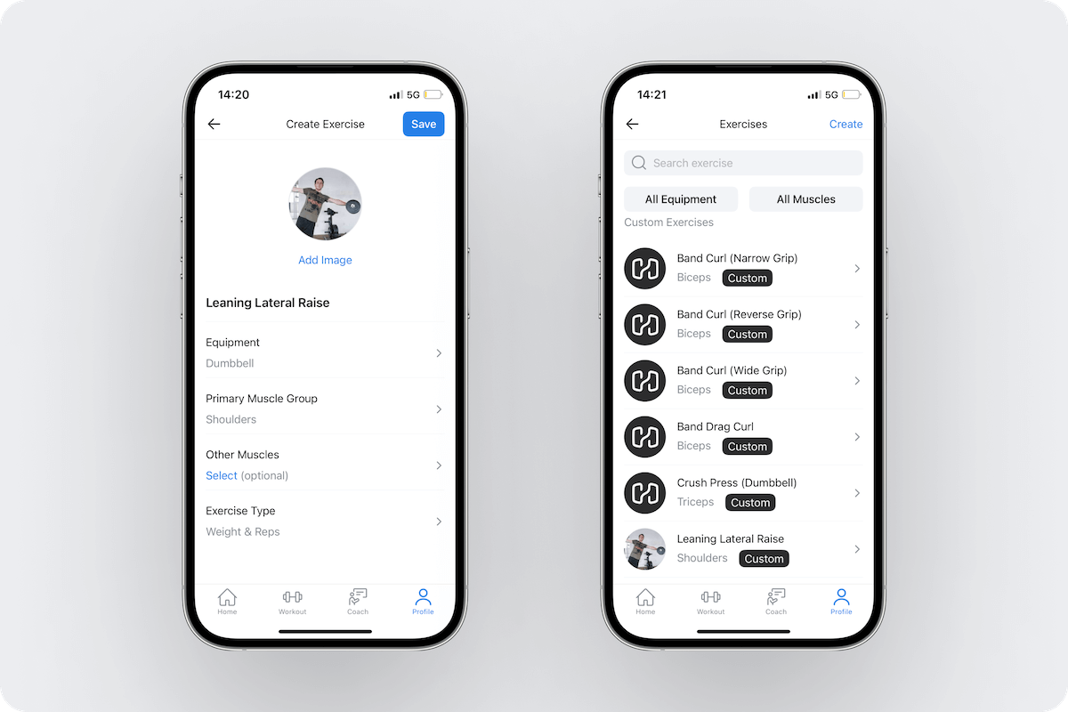 Create and Store Custom Exercises in Your Library - Hevy App