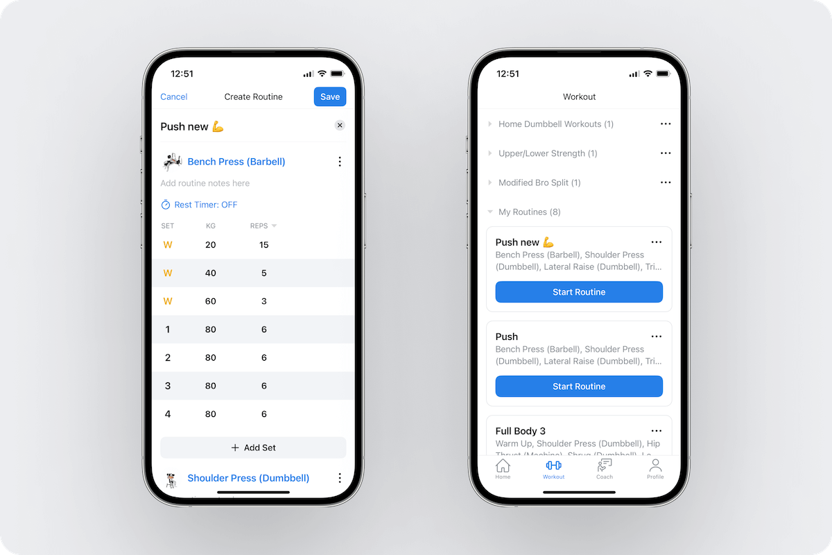 How to Save Workouts (The Best Workout Log) - Hevy App