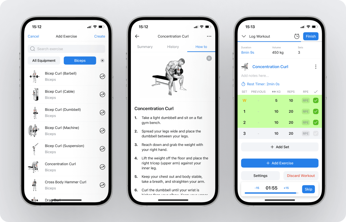 8 Isolation and 7 Compound Bicep Exercises For Big Arms - Hevy