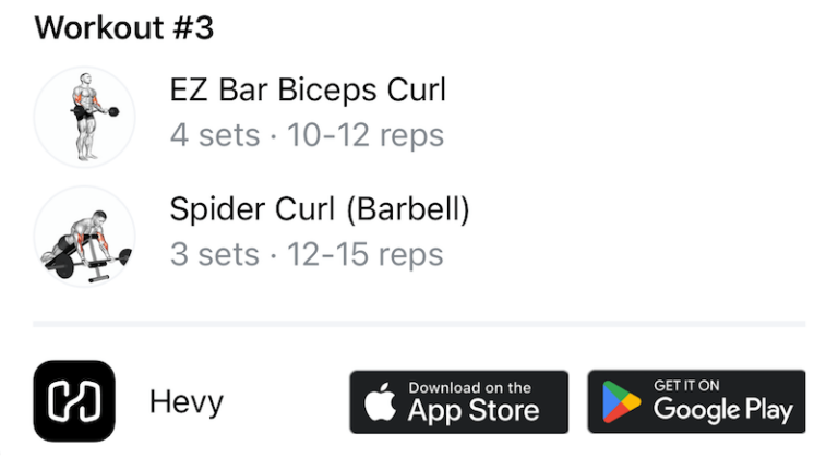 10 Short Head Bicep Exercises (+3 Inner Bicep Workouts) - Hevy App