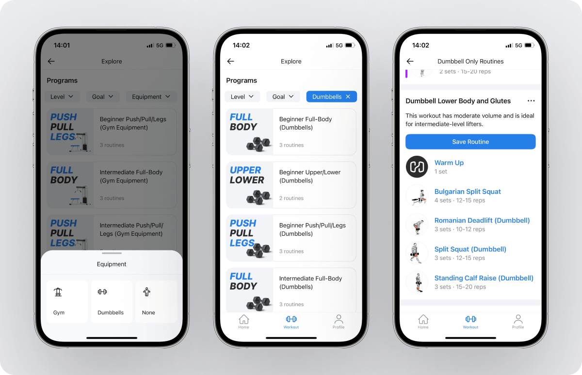 12 Dumbbell Glute Exercises for a Round Butt (+2 Workouts)