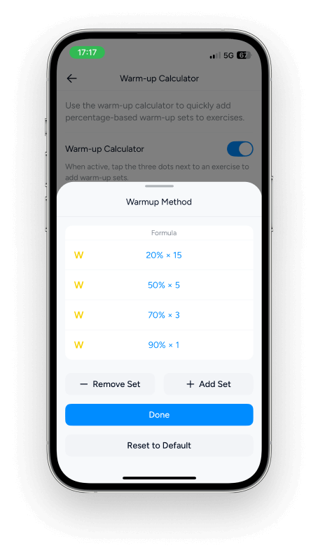 How to Use Our Warm-up Sets Calculator - Hevy App